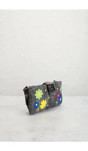 FWRD RENEW Fendi Floral Embroidered Shoulder Bag