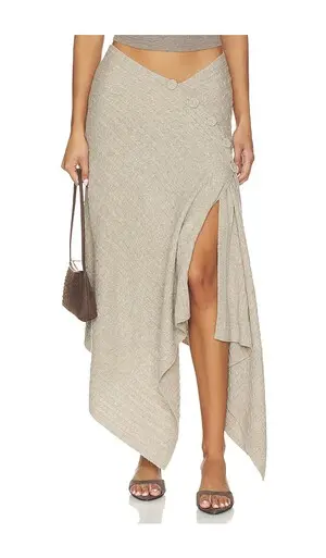 BY MALENE BIRGER Liza Scarf Skirt - Grey