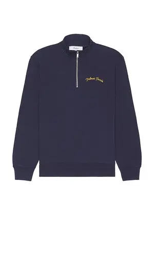 PALMES Western Quarter-zip Sweatshirt - Blue