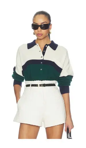 Good American The Oversized Rugby Sweater - Multi