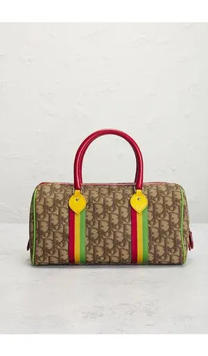 FWRD RENEW Dior Vintage Trotter Rasta Boston Bag