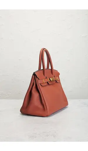 FWRD RENEW Hermes Togo Birkin 30 Handbag - Brown