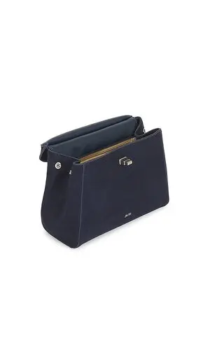 Jw Pei Lucia Classic Faux Suede Top Handle Bag