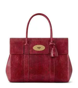 Mulberry Snake-embossed Leather Bayswater Top-handle Bag
