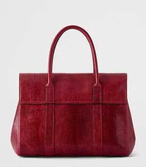 Mulberry Snake-embossed Leather Bayswater Top-handle Bag