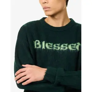 PELLADOR Blessed Graphic Mohair-blend Knit Jumper