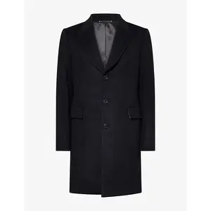 Paul Smith Single-breasted Wool-cashmere Overcoat - Black
