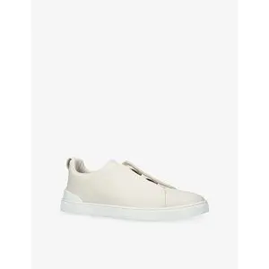 Ermenegildo Zegna X3 Stitch Leather Trainers