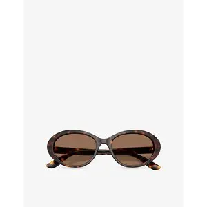 Dolce & Gabbana Dg4570 Oval-frame Acetate Sunglasses