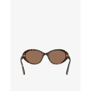 Dolce & Gabbana Dg4570 Oval-frame Acetate Sunglasses