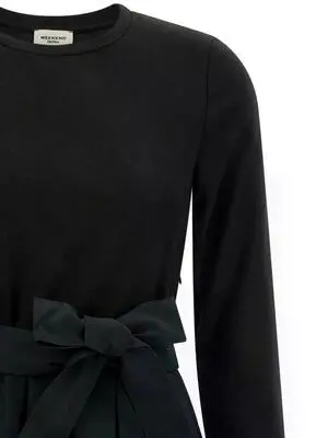 Max Mara Jacquard Jersey And Taffeta Dress