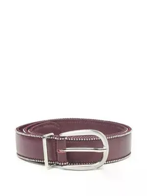Peserico Leather Belt - Red