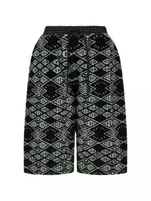 STUDIO TOMBOY Geometric-pattern Fleece Shorts