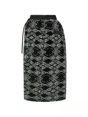STUDIO TOMBOY Geometric-pattern Fleece Shorts