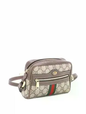 Gucci Ophidia Shoulder Bag Gg Coated Canvas Mini Crossbody Bag
