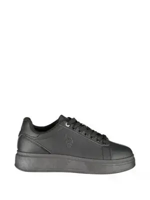 U.s. Polo Assn. Logo-embossed Platform Sneakers - Black