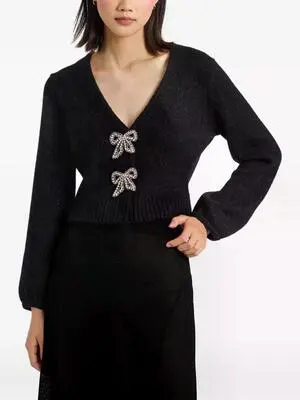 Chinti & Parker Embellished Bow-detail Cardigan