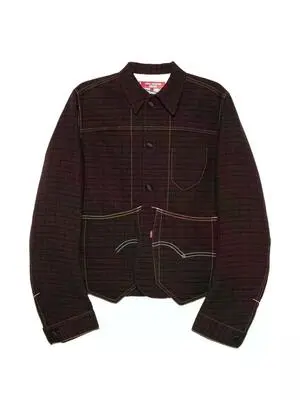Junya Watanabe X Levi's Check Contrast-stitch Shirt Jacket