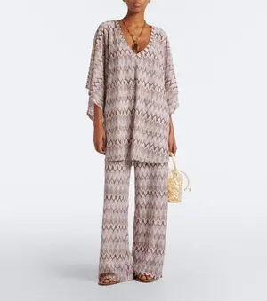 Melissa Odabash Josie Chevron Knitted Kaftan