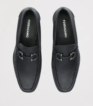 FERRAGAMO Leather Grandioso Loafers