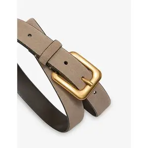 REISS Beatrice Suede Buckle Belt