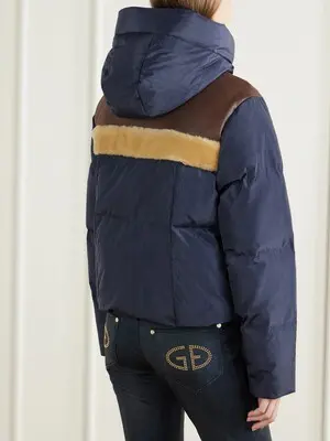 Goldbergh Kori Hooded Plush-trimmed Recycled Shell Ski Jacket