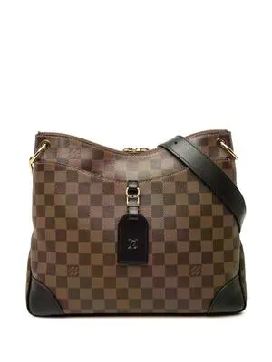 LOUIS VUITTON 2000-2026 Damier Ebene Odeon Mm Crossbody Bag - Brown