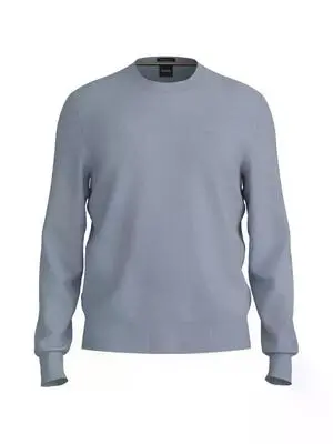 BOSS Logo-embroidered Sweater - Blue