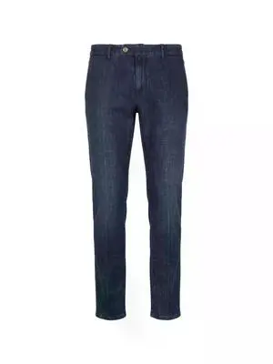 SLOWEAR Logo-patch Slim-cut Jeans - Blue