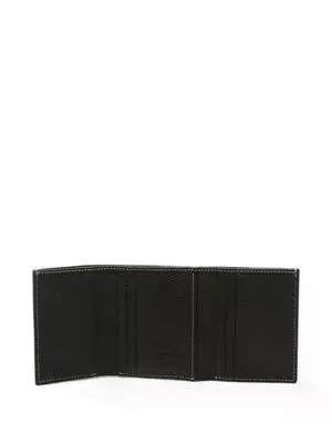 TOD'S T Timeless Pebbled Leather Wallet