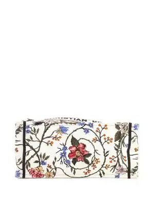 Dior Book Embroidered Canvas Medium Tote Bag