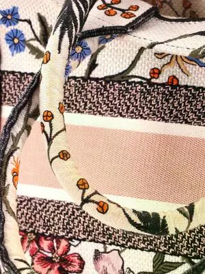Dior Book Embroidered Canvas Medium Tote Bag