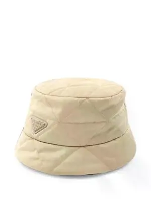 Prada Re-nylon Quilted Bucket Hat - Neutrals