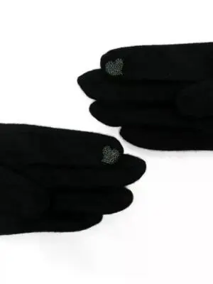 L'APERO Belfort Contrast-stitch Leather-trim Gloves