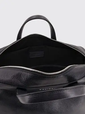 Orciani Work Lagoon Briefcase In Calfskin With Removable Shoulder Strap