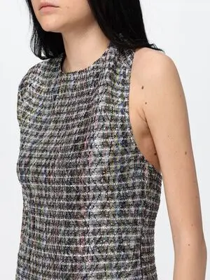 Missoni One-shoulder Multi Striped Long Gown With Train