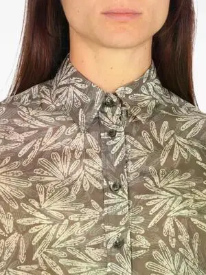 Brunello Cucinelli Floral-print Silk Shirt