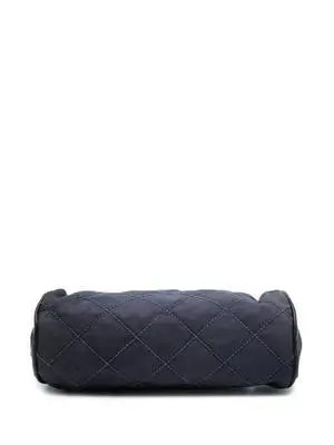 Prada 2000-2013 Impuntu Tessuto Barrel Pochette Shoulder Bag