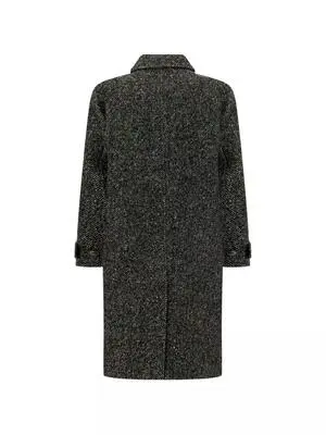 SEBAGO Herringbone-pattern Single-breasted Coat