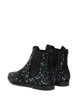 Dolce & Gabbana Crystal-embellished Chelsea Boots