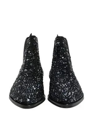 Dolce & Gabbana Crystal-embellished Chelsea Boots