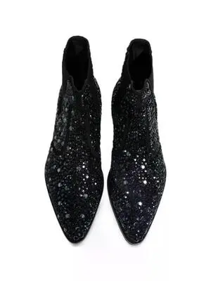 Dolce & Gabbana Crystal-embellished Chelsea Boots