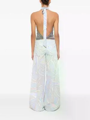Emilio Pucci Wool Top With Scarf Detail