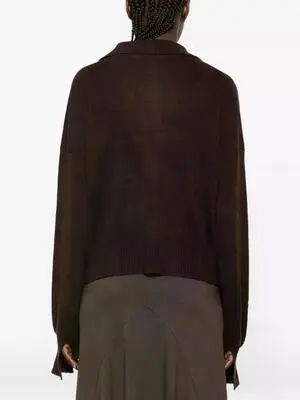 ELY ELY V-neck Spread-collar Sweater