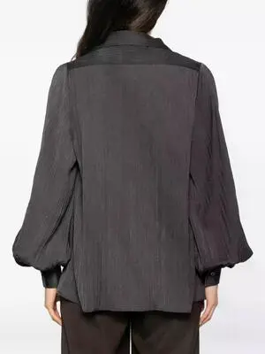 MARSEM Pleated Puff-sleeve Blouse