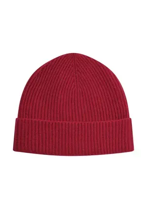 LOOP CASHMERE New Cashmere Beanie In Garnet - Red