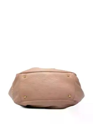 Miu Miu 2010 Lambskin Side Pocket Tote Bag - Pink