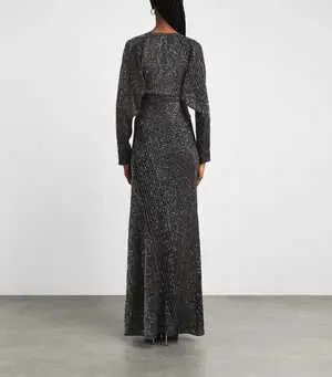Missoni Sequin Plunge-neck Maxi Dress