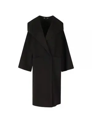 HEVO Isolecheradi Shawl-collar Coat - Black