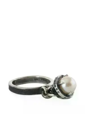 DETAJ Pearl-embellished Charm Ring